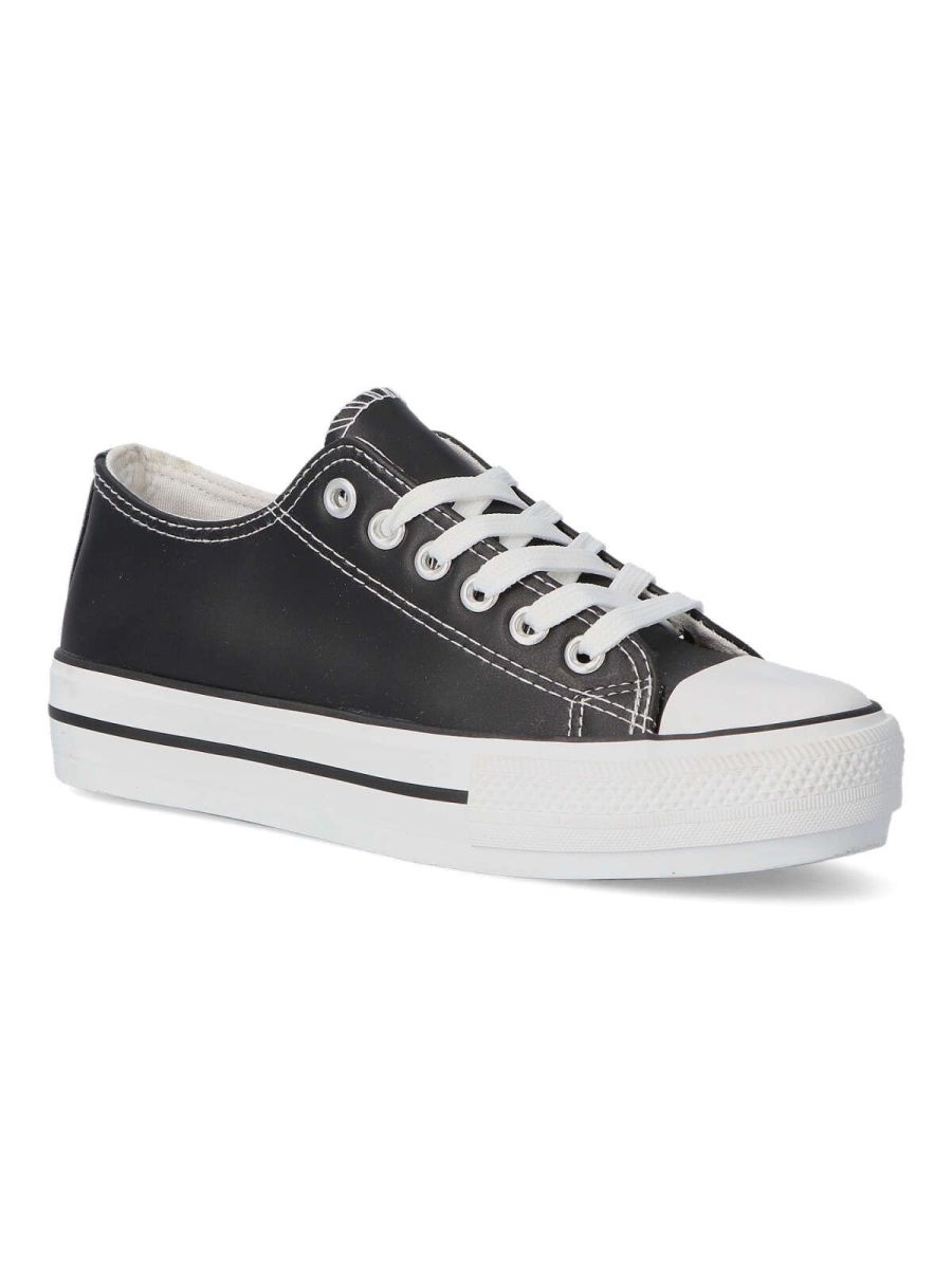 VVNN Sneakers casual de mujer BOL TO349 NEGRO