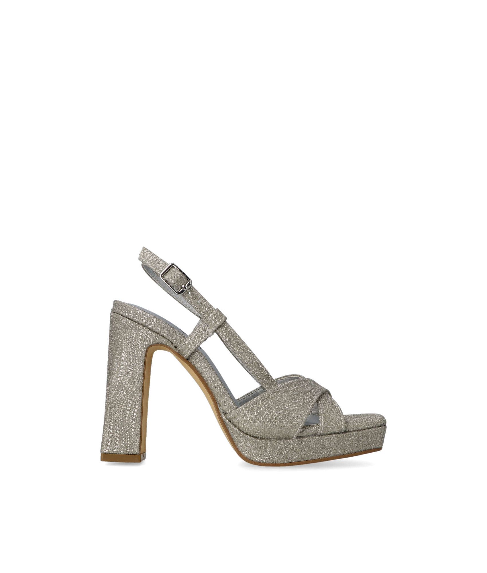 MENBUR Sandalia brillo fiesta mujer