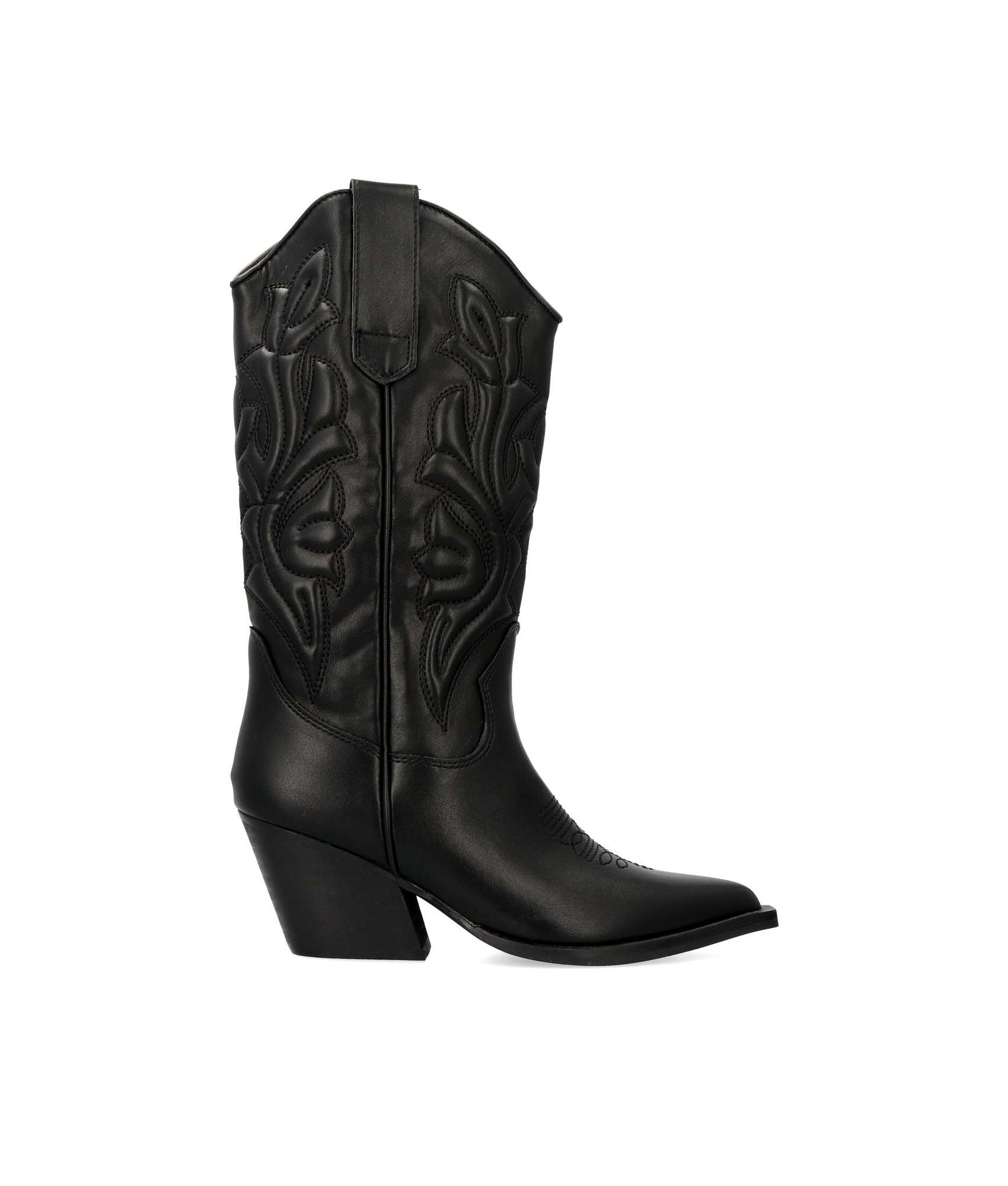 VANESSA Botas cowboy negra mujer