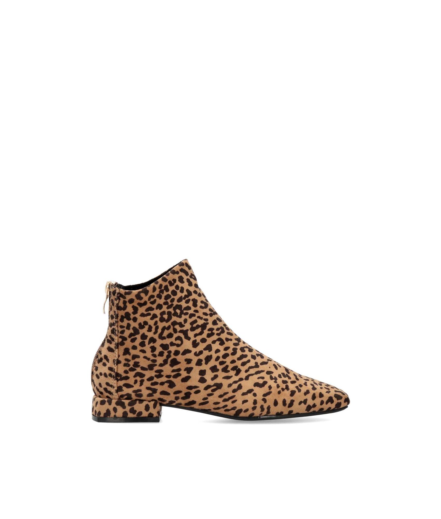 BUONAROTTI Botines confort mujer print leopardo