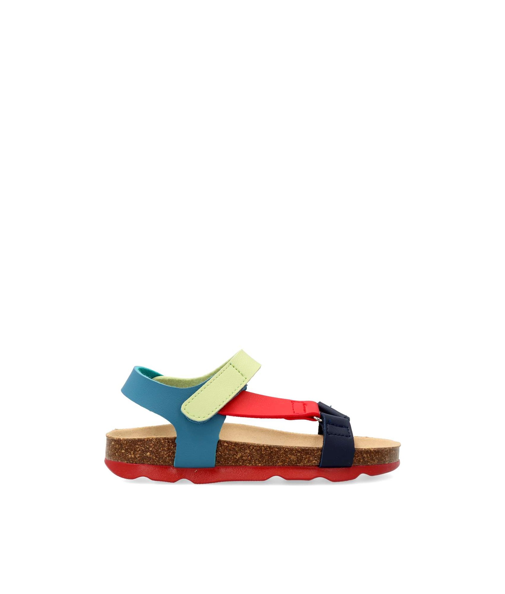 CONGUITOS Sandalia bio tiras azul multicolor