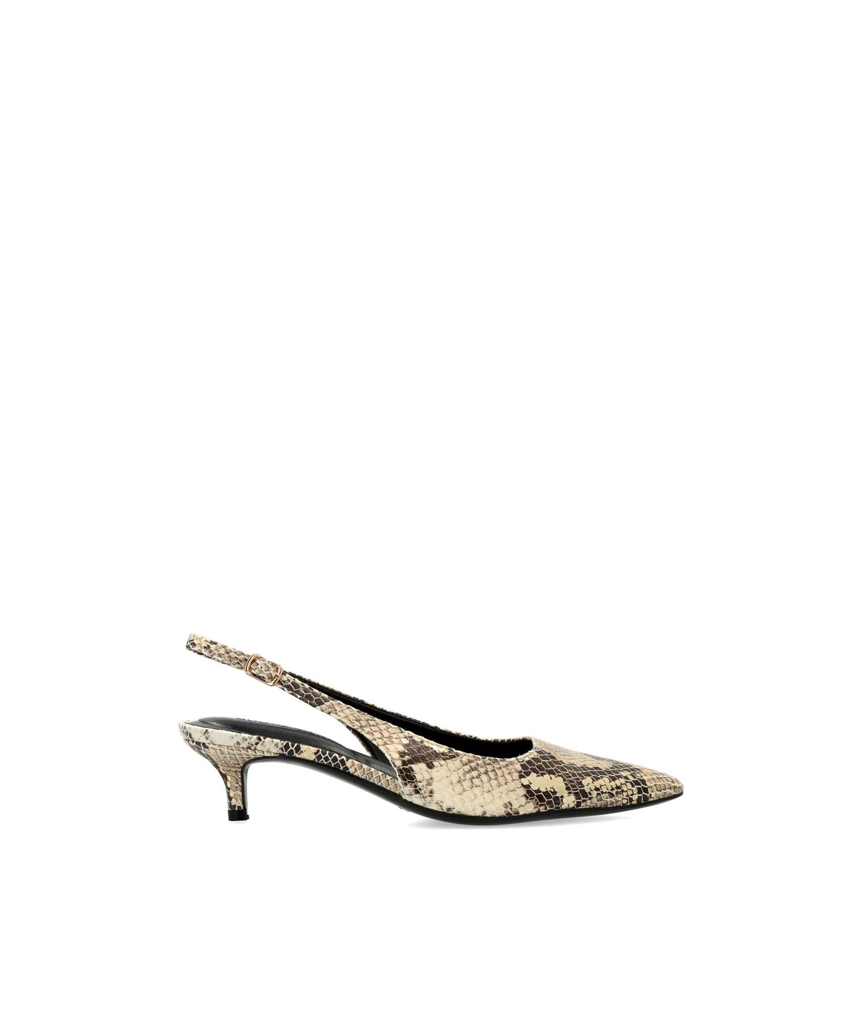BUONAROTTI Zapato salón punta fina print serpiente
