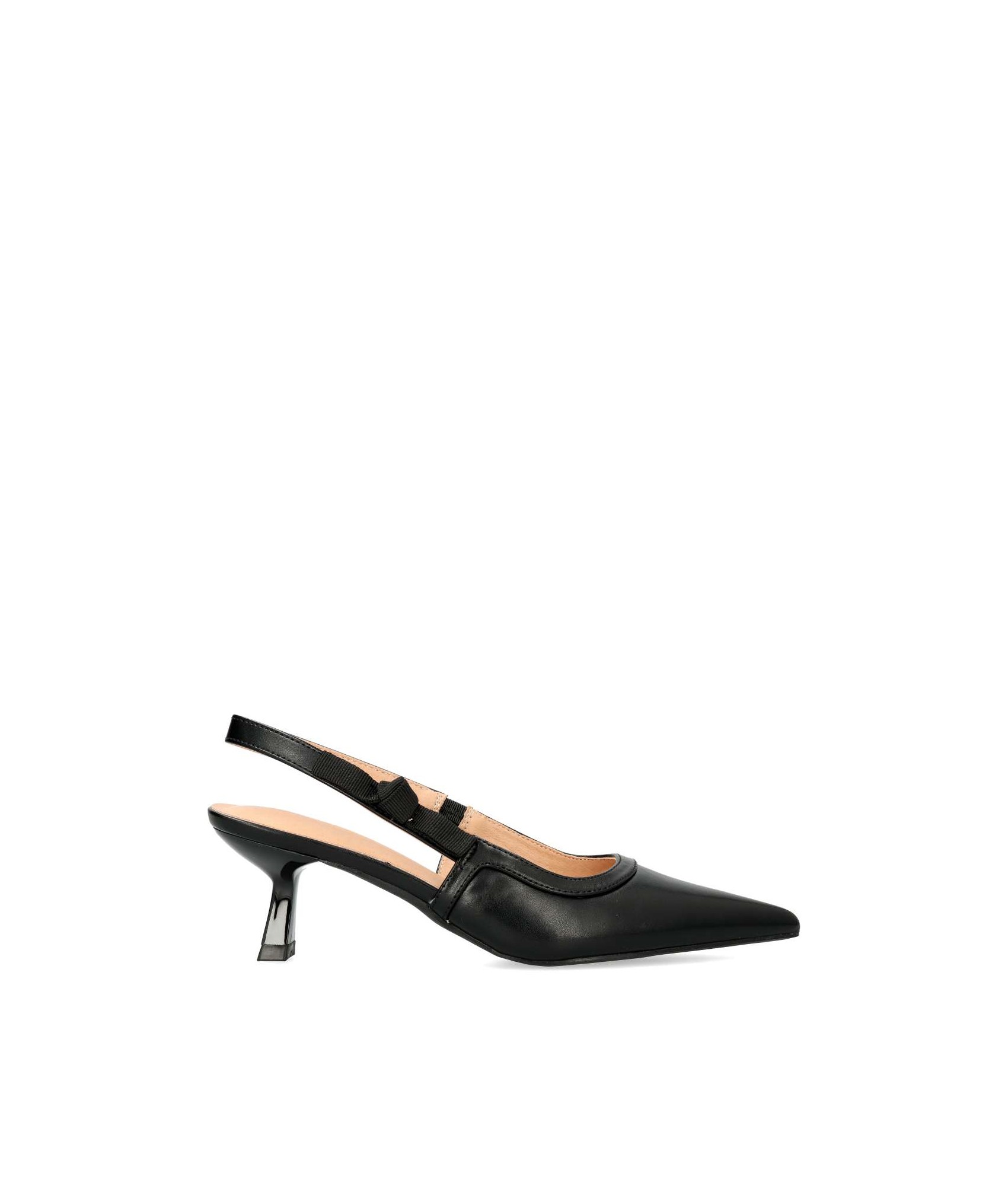 BUONAROTTI Zapato salón negro cómodo mujer