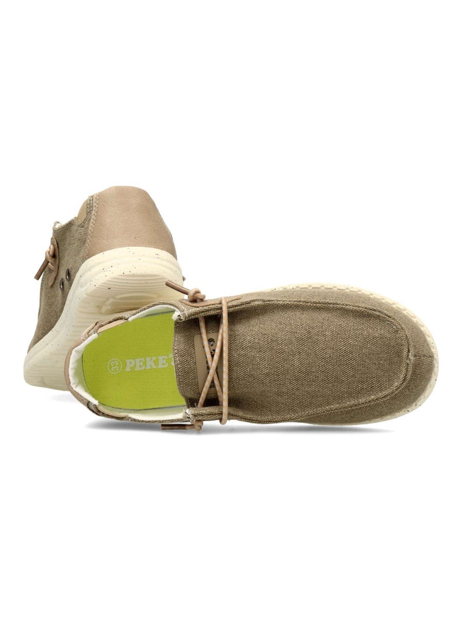 PEKES Zapatilla lona wallabee niño