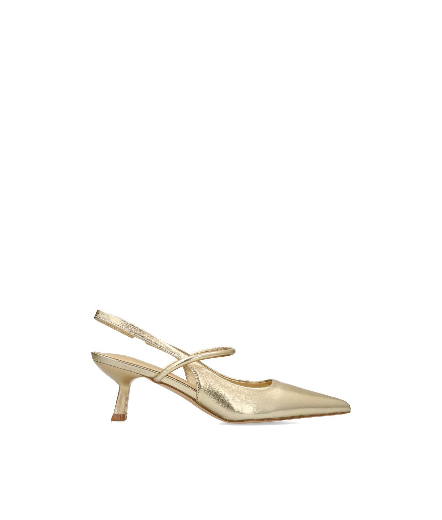 BUONAROTTI Zapato salón metalizado punta fina
